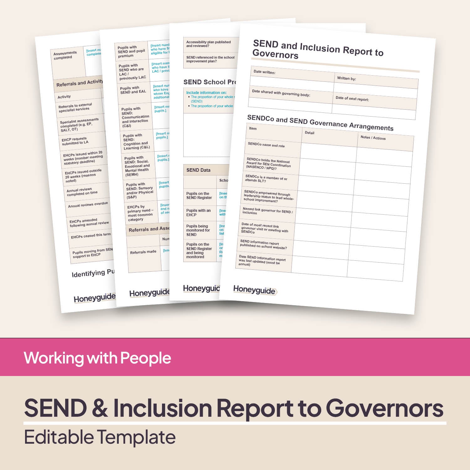SEND and Inclusion Report to Governors Template | Editable Word ...