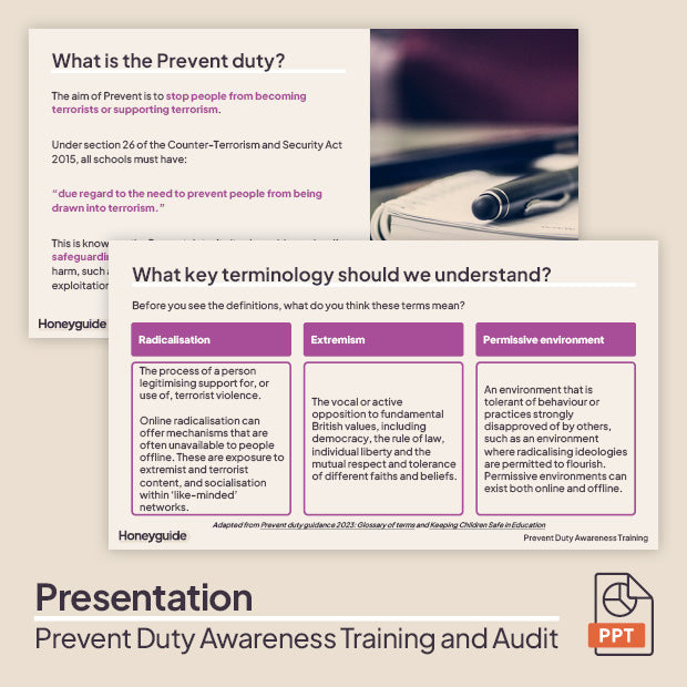 Prevent Duty Awareness Training and Audit Bundle | Honeyguide SLS ...