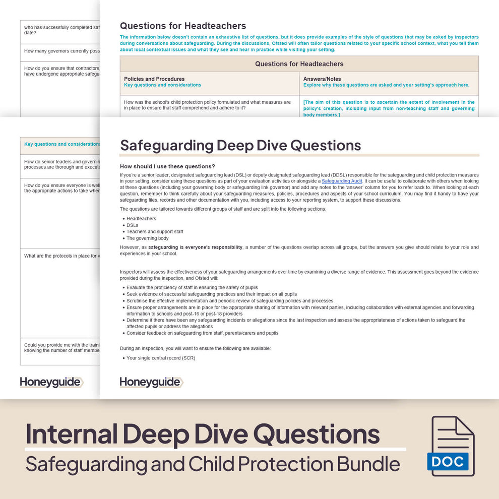 Safeguarding and Child Protection Deep Dive | Honeyguide SLS ...