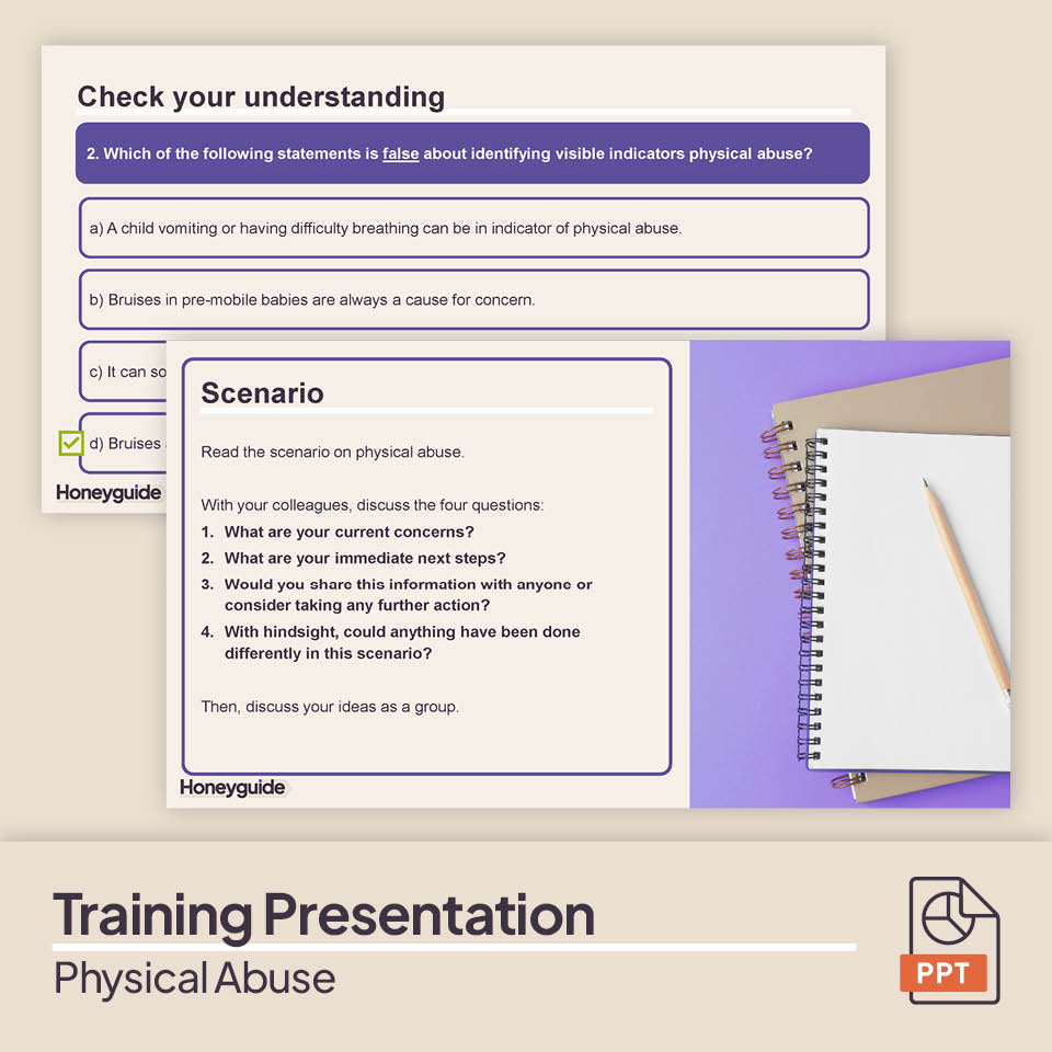 Physical Abuse: Safeguarding Training Bundle | Honeyguide SLS ...