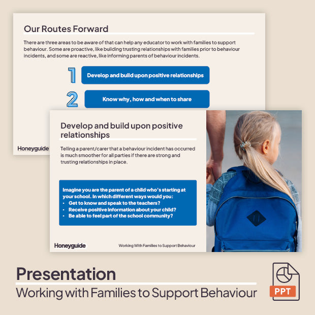 Working With Families to Support Behaviour: CPD Session | Honeyguide ...
