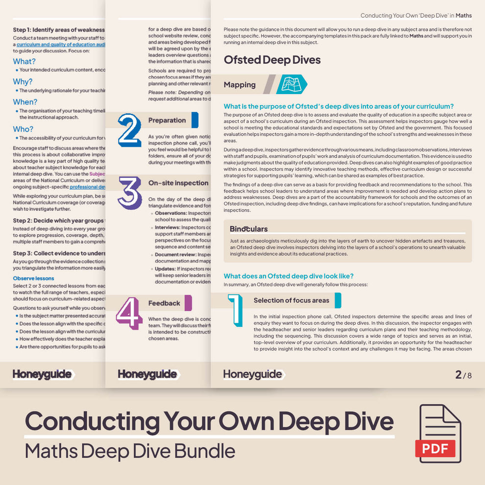 Maths Deep Dive and Subject Knowledge Bundle | Honeyguide SLS ...