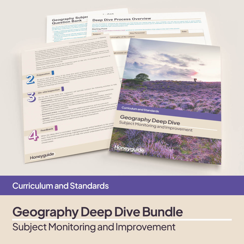 Geography Deep Dive and Subject Knowledge Bundle | Honeyguide SLS ...