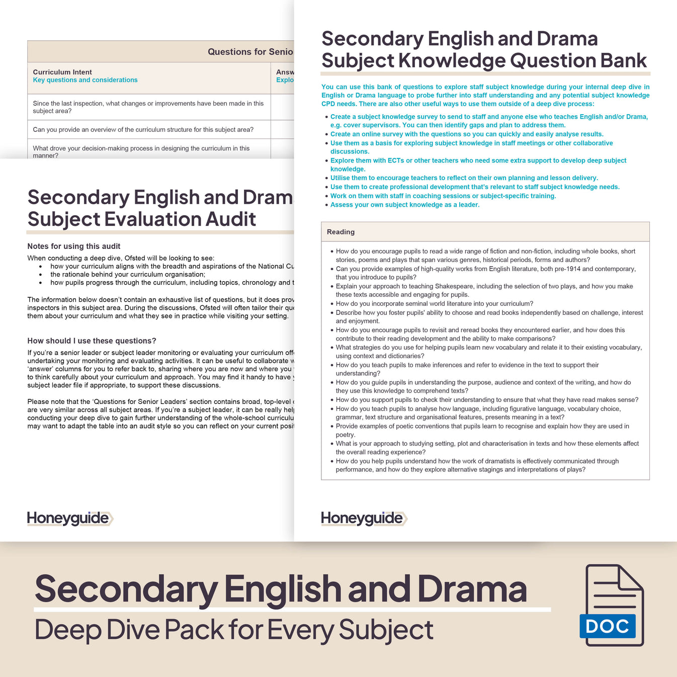 Deep Dive in Every Subject: Full Curriculum Set | Honeyguide SLS ...