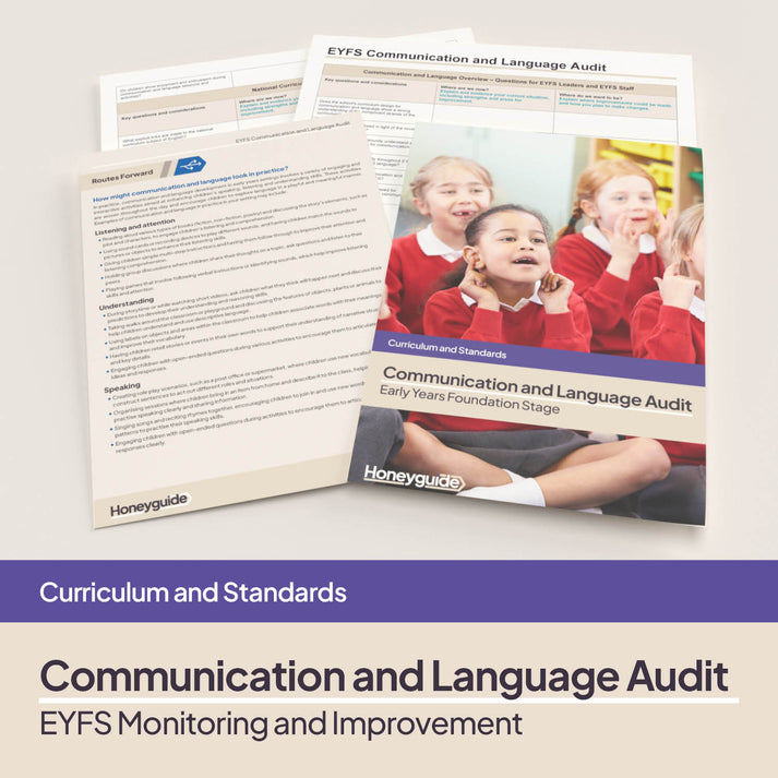 EYFS Communication and Language Audit Pack – Honeyguide School Leader ...