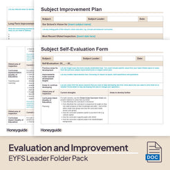EYFS Leader Folder Pack | Honeyguide School Leader Support