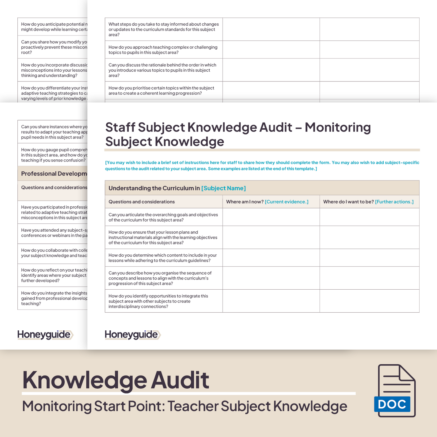Monitoring Start Point: Teacher Subject Knowledge | Honeyguide SLS – Honeyguide School Leader ...