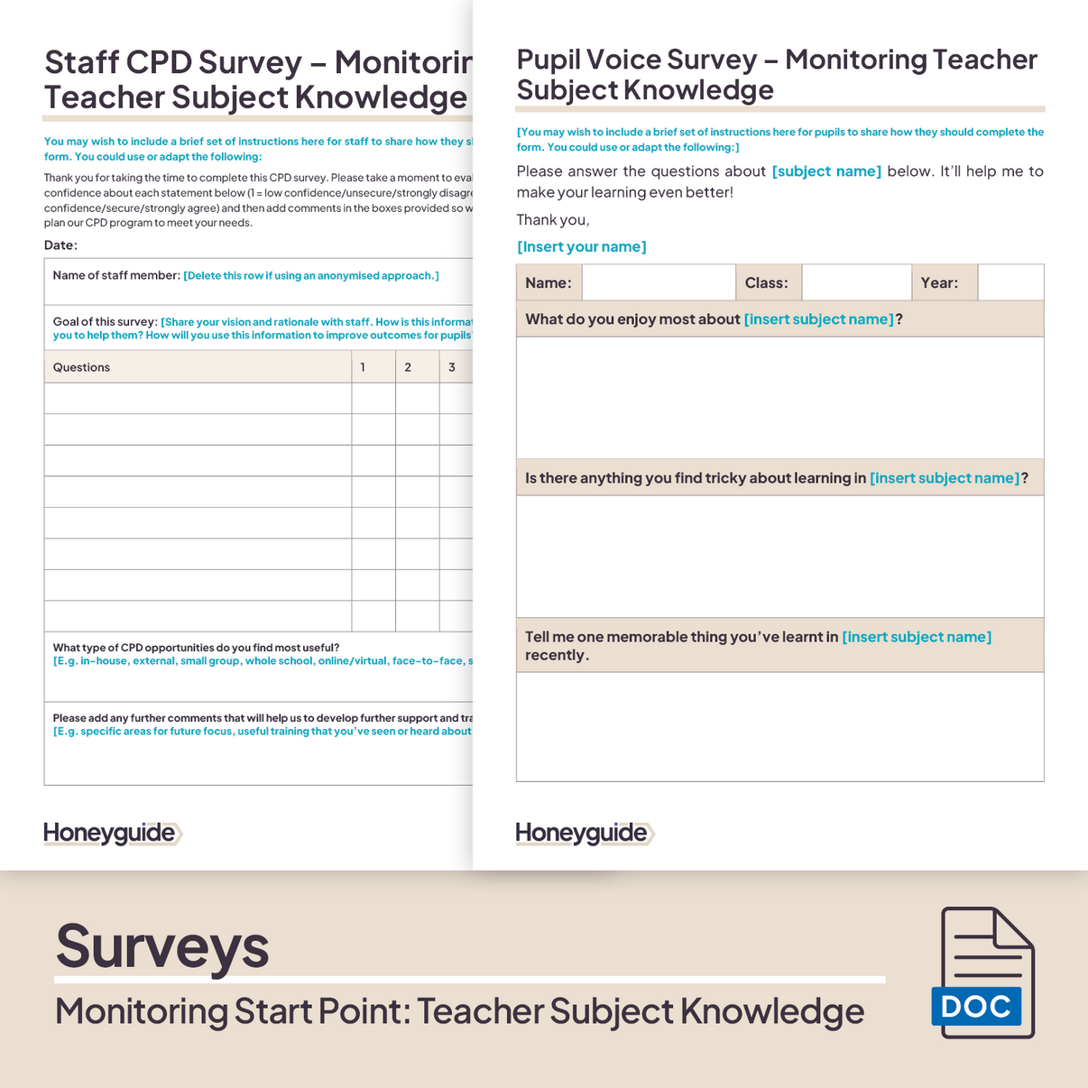 Monitoring Start Point: Teacher Subject Knowledge | Honeyguide SLS – Honeyguide School Leader ...
