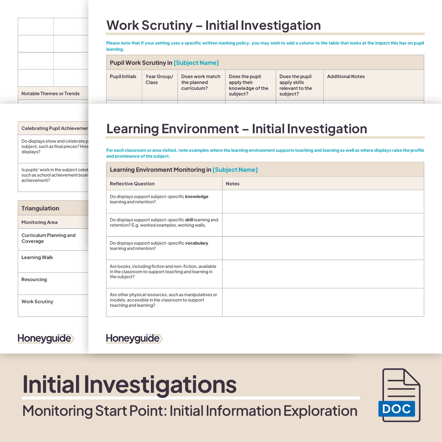 Monitoring Start Point: Initial Information Exploration | Honeyguide ...