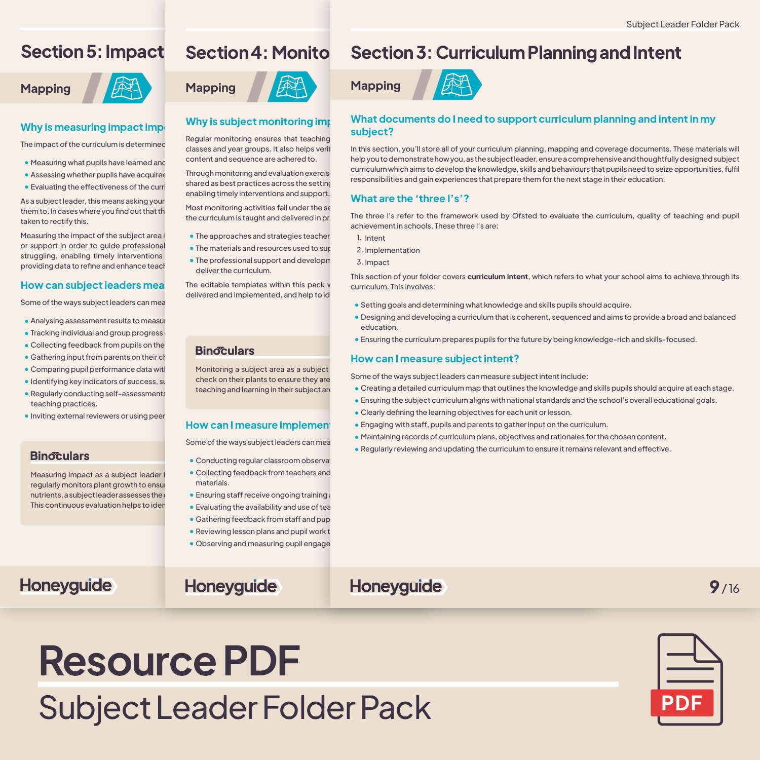 Subject Intervention and Provision Map Bundle – Honeyguide School ...