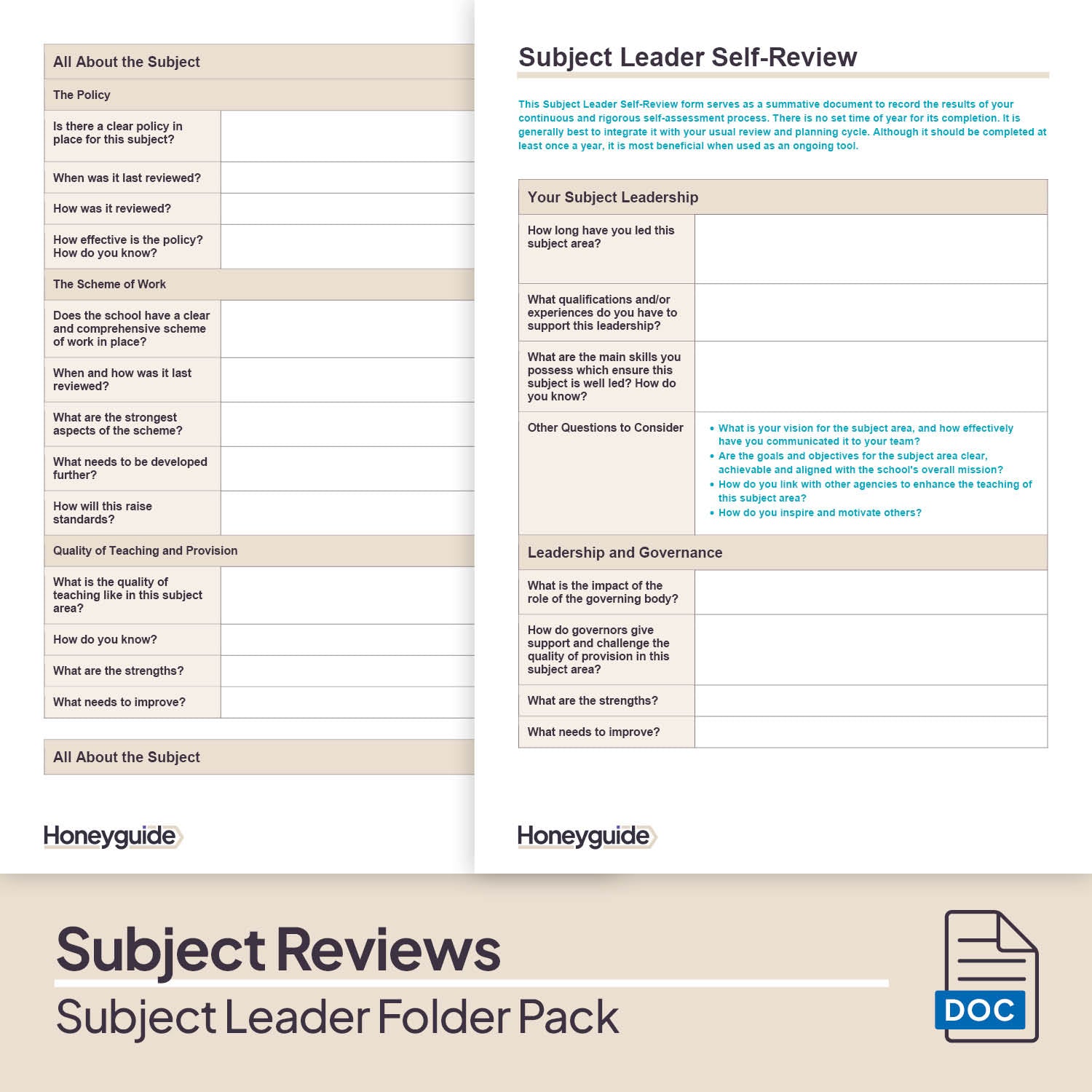 How Deep Is Your Subject Knowledge? Poster | Honeyguide SLS ...