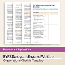 EYFS Safeguarding and Welfare Checklist – Honeyguide School Leader Support