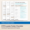 EYFS Leader Folder Checklist | Honeyguide SLS – Honeyguide School ...