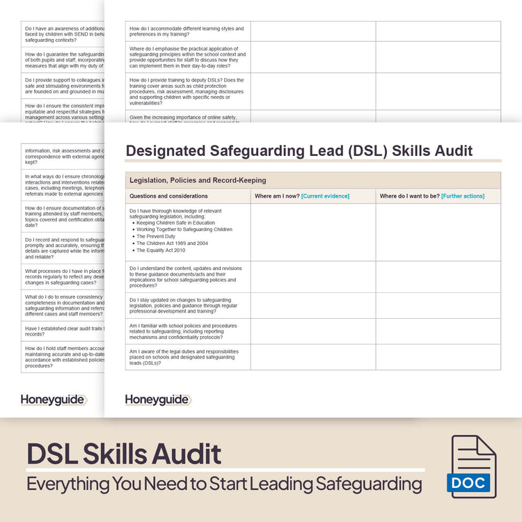 Safeguarding and Child Protection Policy Checklist | Honeyguide SLS ...