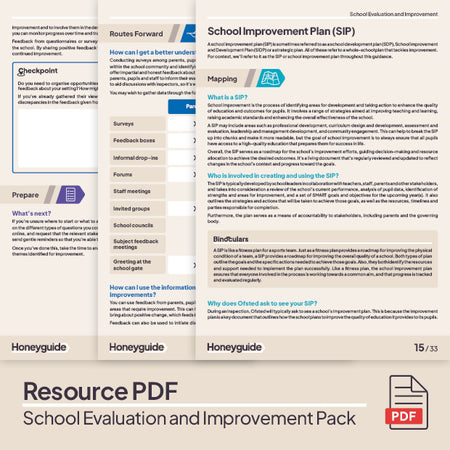 School Improvement Plan Templates & Self-Evaluation Forms 2025 ...