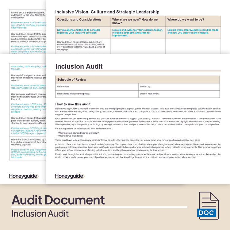 SEND Link Governor Support Pack – Questions, Report & Role Templates ...