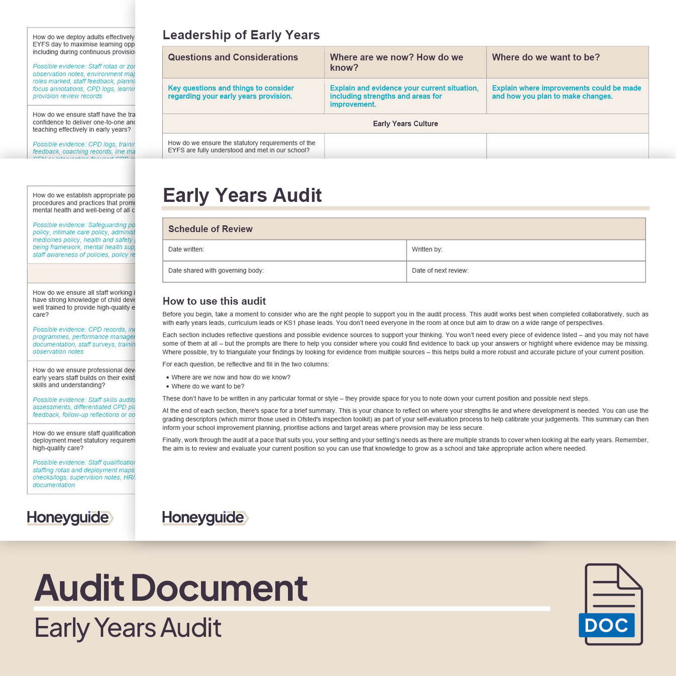 Early Years Audit Pack 2025 | EYFS Self-Evaluation Tools for School ...