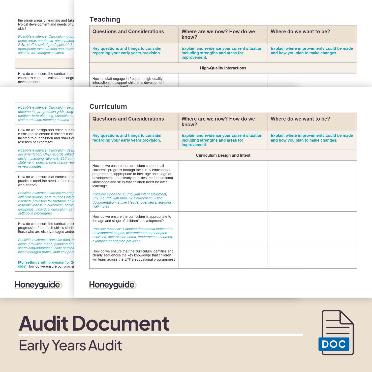Early Years Audit Pack 2025 | EYFS Self-Evaluation Tools for School ...
