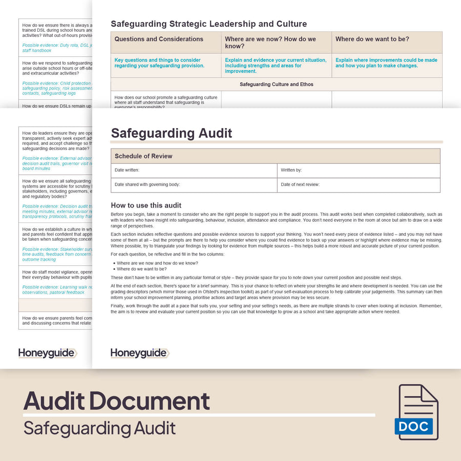 Safeguarding and Child Protection Deep Dive | Honeyguide SLS ...