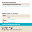 Headteacher's Report to Governors Template | Honeyguide SLS ...