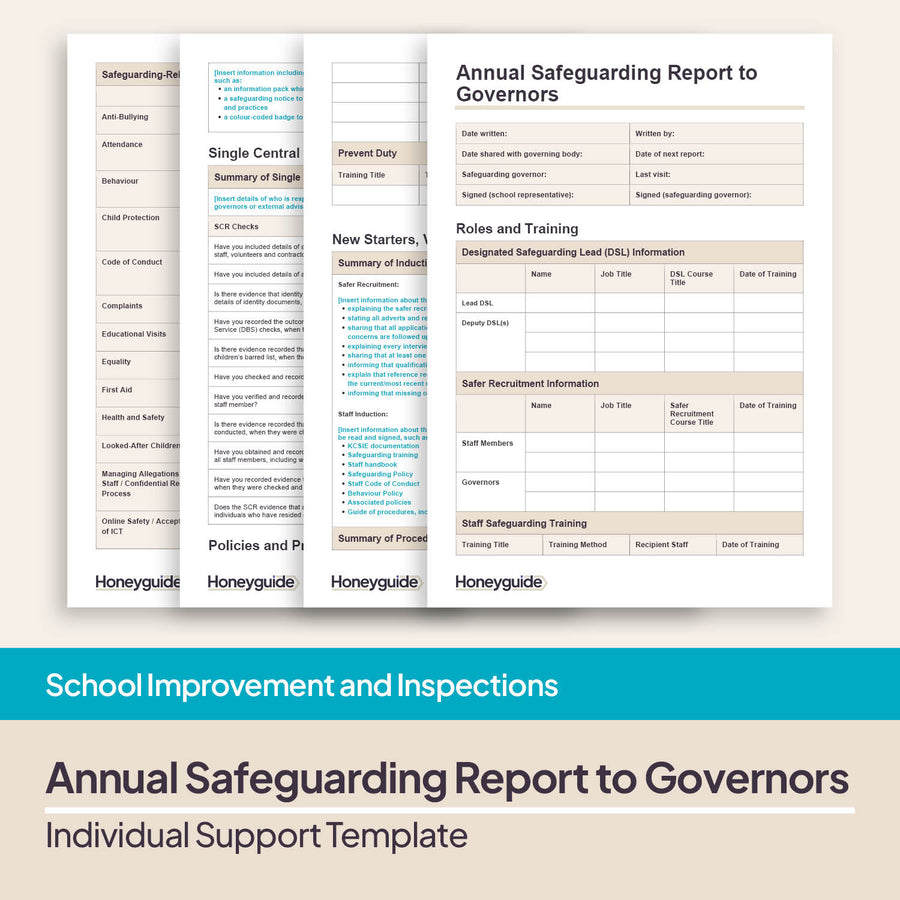 Headteacher's Report to Governors Template | Honeyguide SLS ...