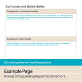 Annual Safeguarding Report to Governors Template | Honeyguide SLS ...