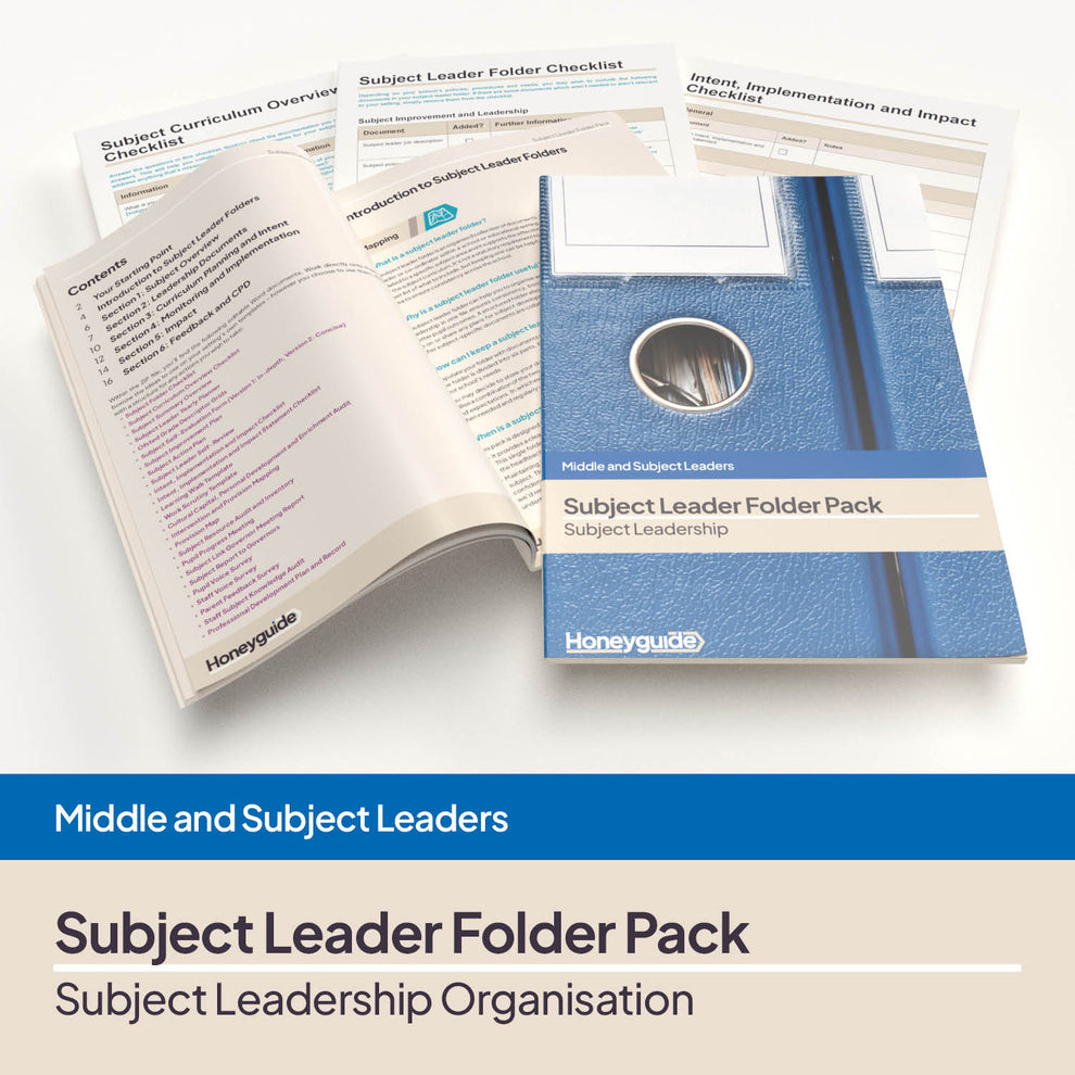 Subject Leader Folder Pack | Honeyguide School Leader Support
