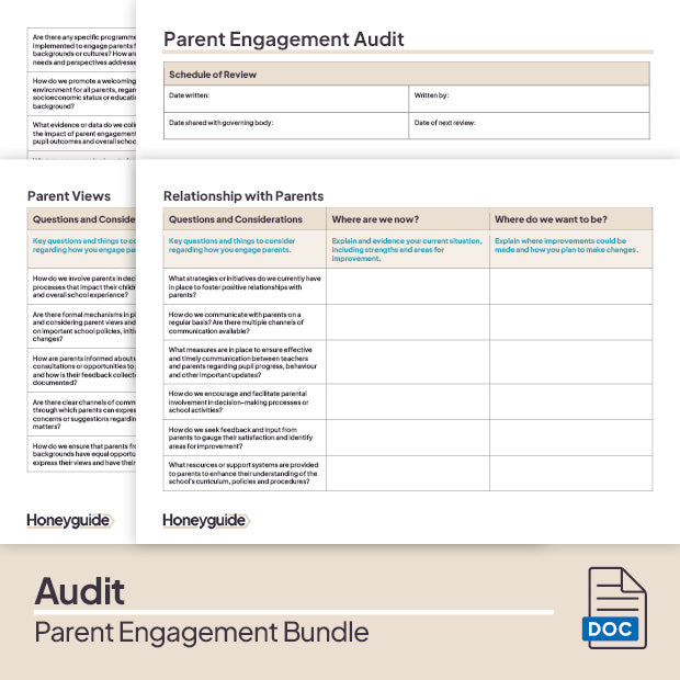 Parent Engagement Bundle | Honeyguide School Leader Support