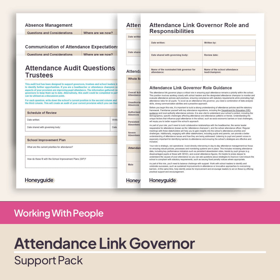 Attendance Improvement Resources | Pupil Absence Support – Honeyguide ...