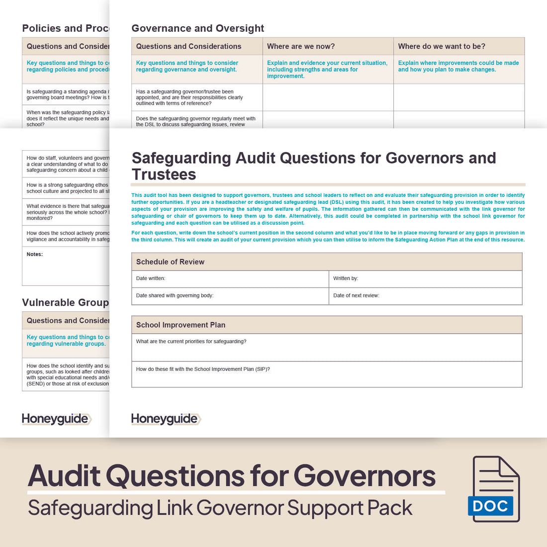 Safeguarding Link Governor Support Pack | Honeyguide SLS – Honeyguide ...