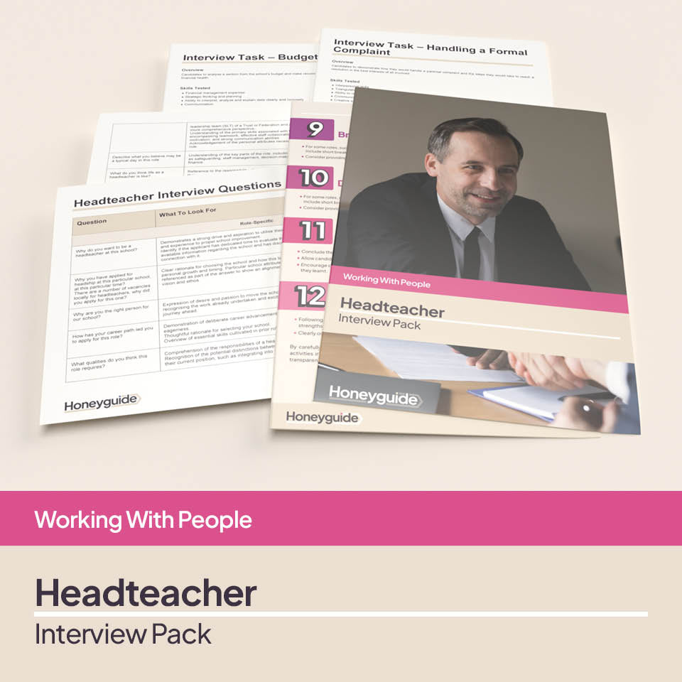Headteacher Interview Pack | Honeyguide School Leader Support