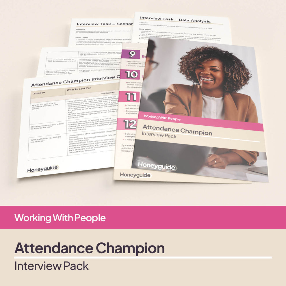 Attendance Champion Interview Pack | Honeyguide SLS – Honeyguide School Leader Support