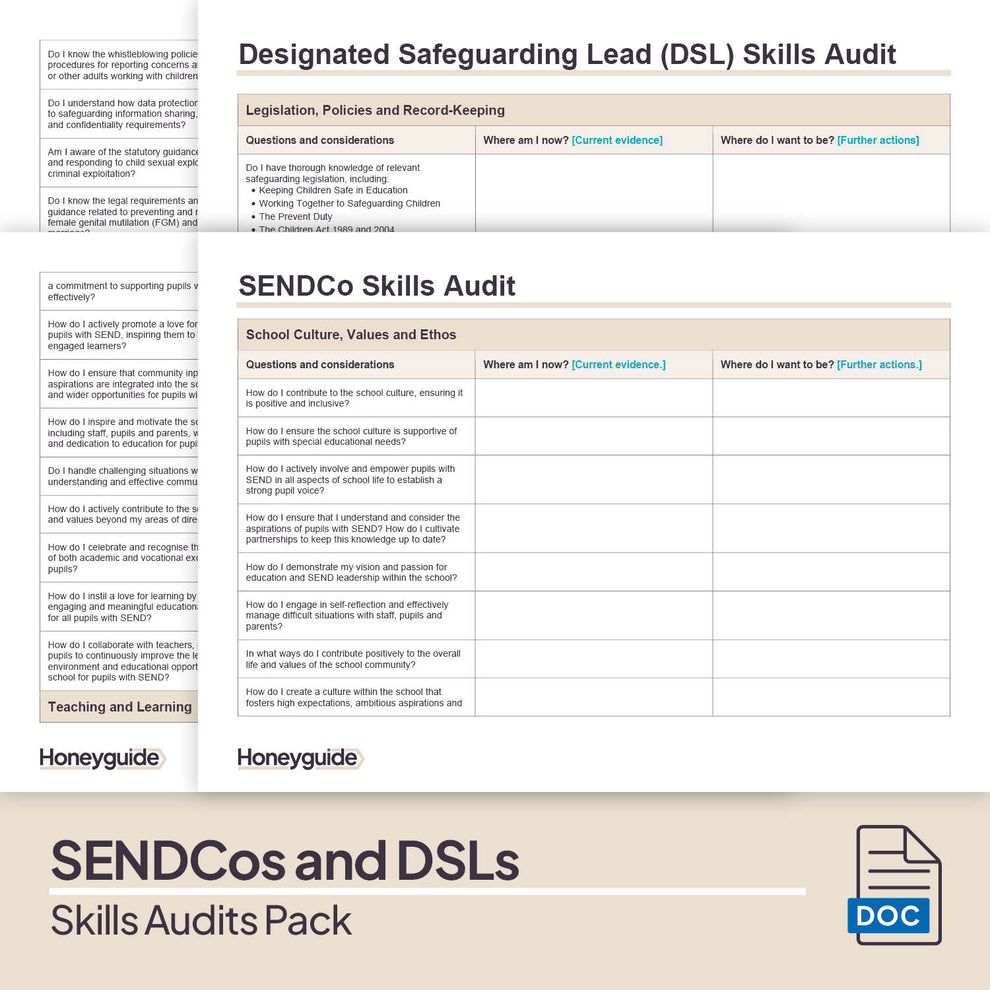 Skills Audits Pack - Complete Set for Multiple School Roles ...